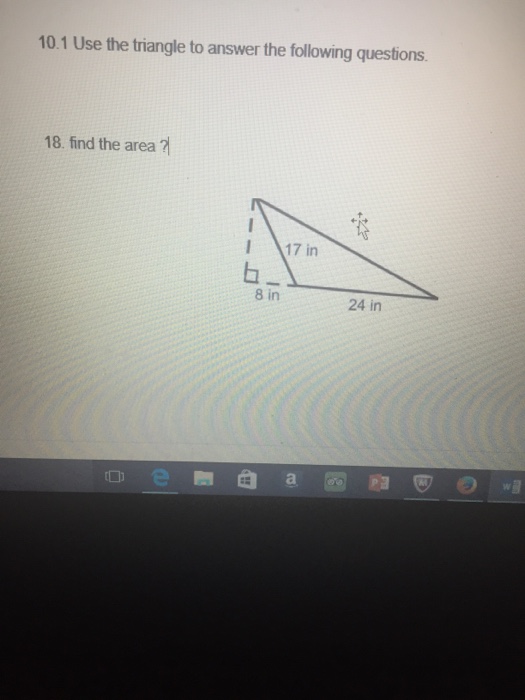Solved Use the triangle to answer the following questions. | Chegg.com
