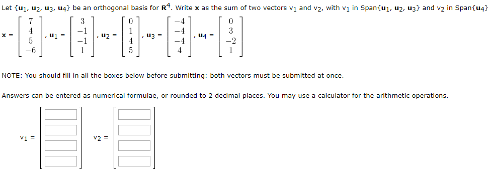 Solved Let {u1, u2, u3, u4} be an orthogonal basis for R4. | Chegg.com