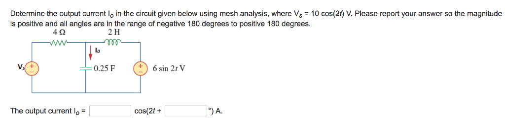Solved Determine the output current lo in the circuit given | Chegg.com Solved Determine the output current lo in the circuit given | Chegg.com