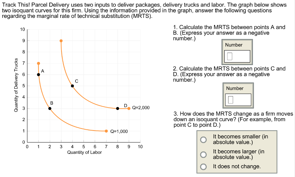 Solved Track This! Parcel Delivery uses two inputs to | Chegg.com