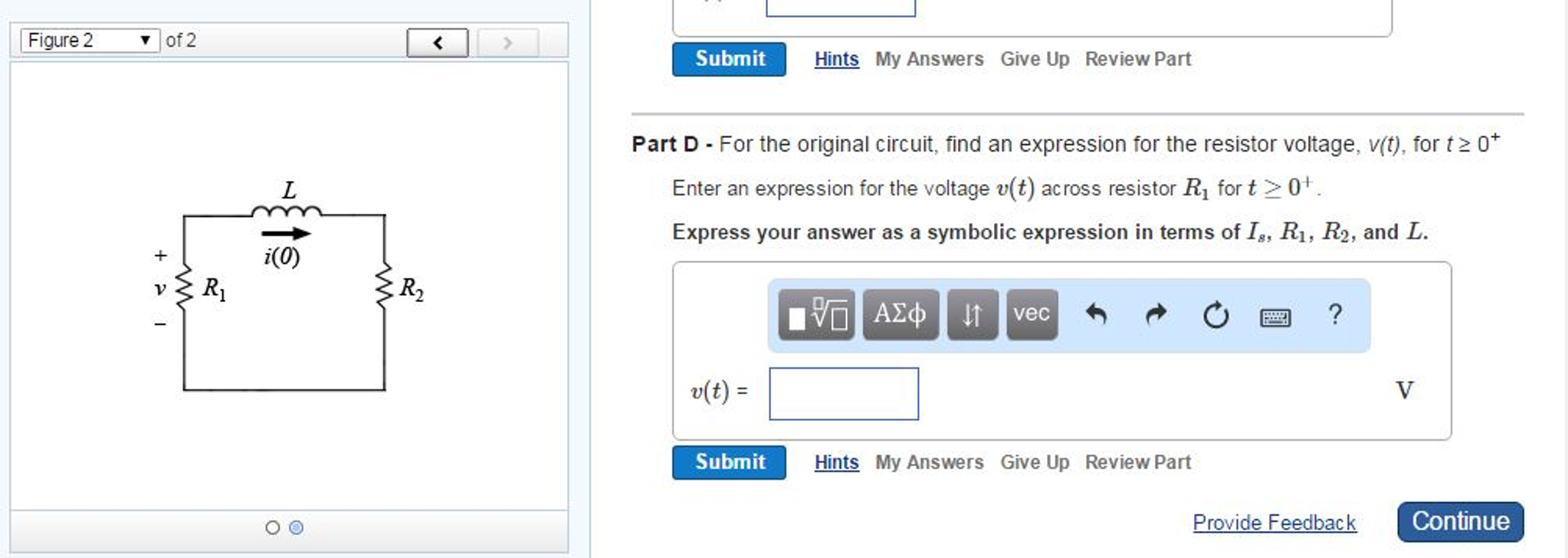 Solved To analyze an RL circuit to determine the initial | Chegg.com