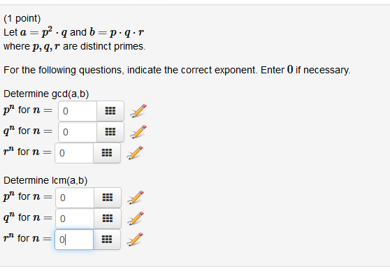 Solved Let a = p^2 times q and b = p times q times r where | Chegg.com