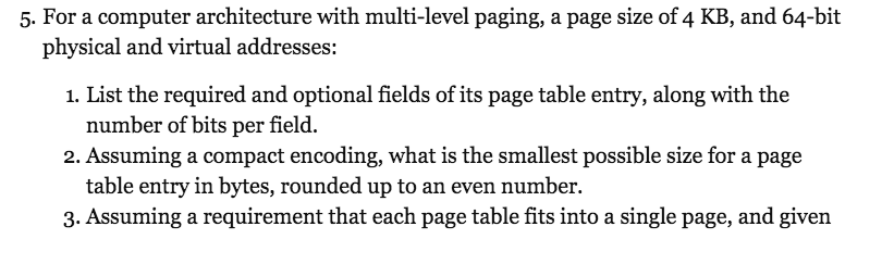Solved 5. For a computer architecture with multi-level | Chegg.com