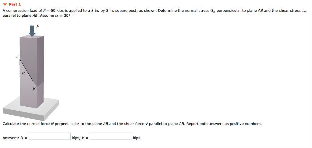 Solved Chapter 1, Supplemental Question 060 An axial load P | Chegg.com