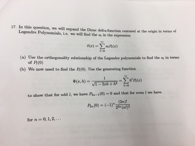 Solved In this question, we will expand the Dirac | Chegg.com