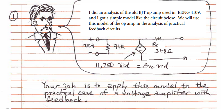 I did an analysis of the old BJT op amp used in EENG | Chegg.com