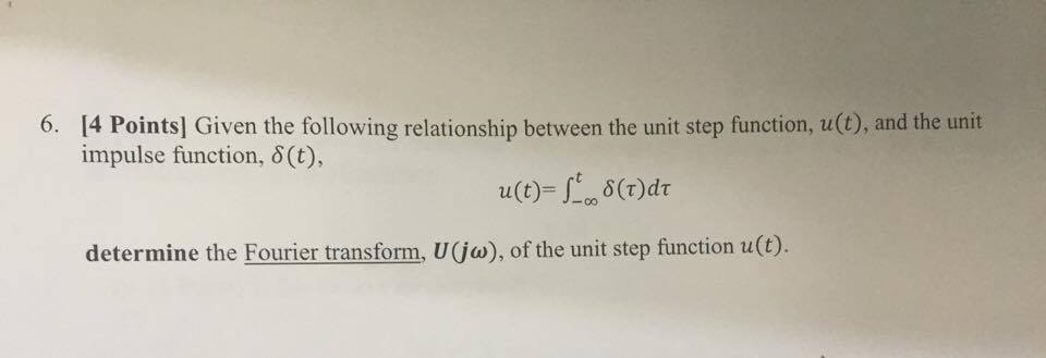 Solved Given the following relationship between the unit | Chegg.com