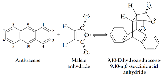 Solved In the Diels-Alder Reaction of anthracene and maleic | Chegg.com