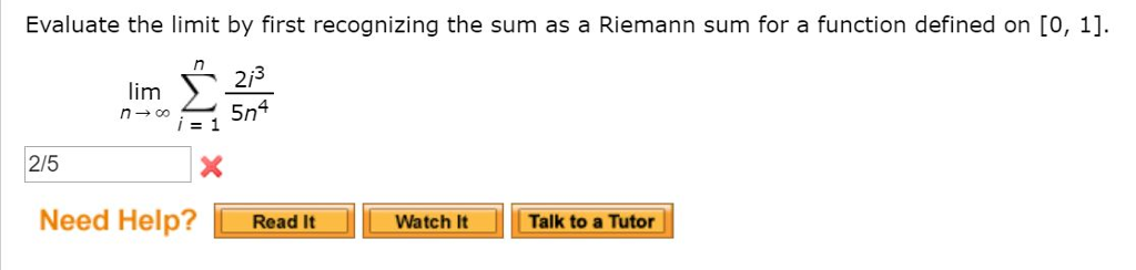 Solved Evaluate the limit by first recognizing the sum as a | Chegg.com
