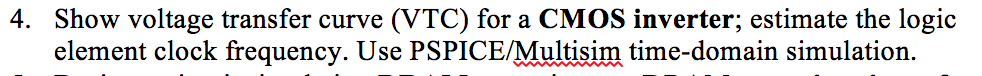 Solved Show voltage transfer curve (VTC) for a CMOS | Chegg.com