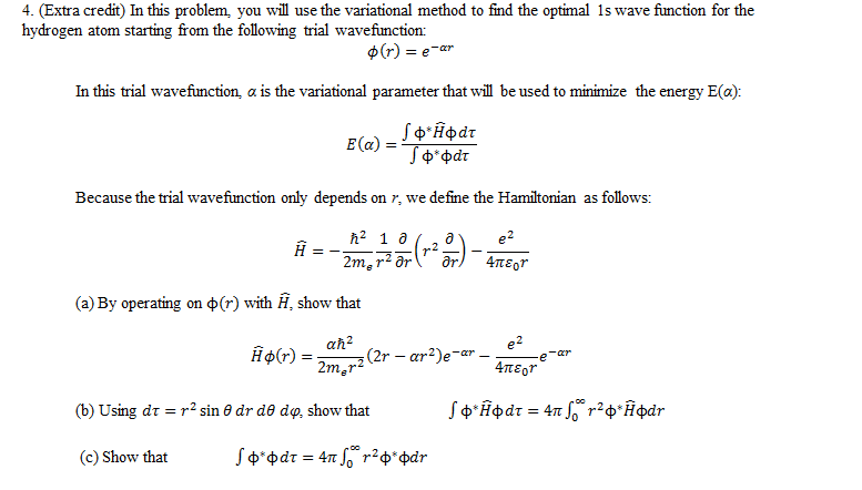 Solved 4-(Extra credit) In this problem, you will use the | Chegg.com