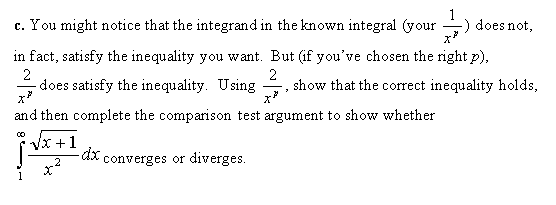 Solved x+ 1 2. Determine whether converges or diverges by | Chegg.com