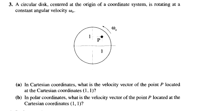 Solved A circular disk, centered at the origin of a | Chegg.com