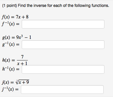 Solved (1 point) Consider the function h(x) given in the | Chegg.com