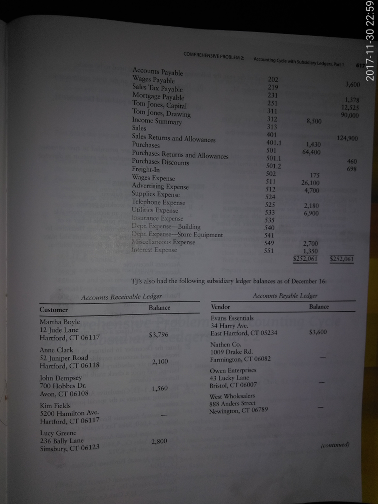 Comprehensive problem 2: Accounting cycle with | Chegg.com