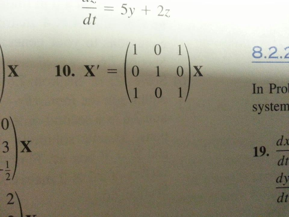 X' = (1 0 1 0 1 0 1 0 1)X | Chegg.com