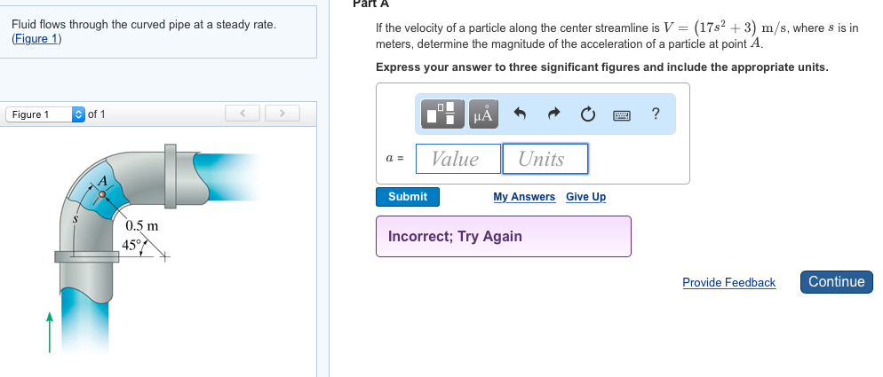 Solved Fluid flows through the curved pipe at a steady rate. | Chegg.com