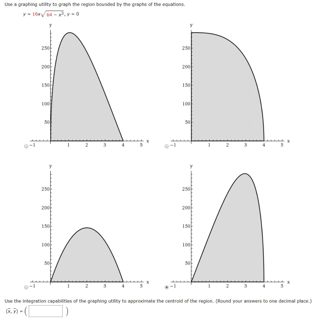 Solved Use a graphing utility to graph the region bounded by | Chegg.com