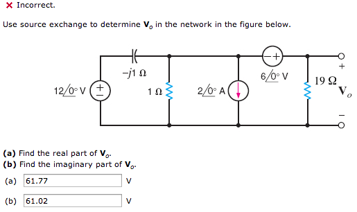 Solved Use source exchange to determine V0 in the network in | Chegg.com