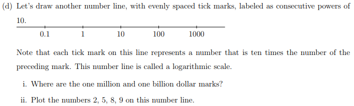 Solved Graph each of the sets listed below on a number line, | Chegg.com
