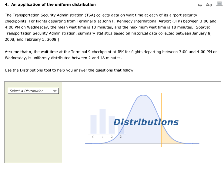 Solved 1. Properties of the uniform distribution Aa A | Chegg.com