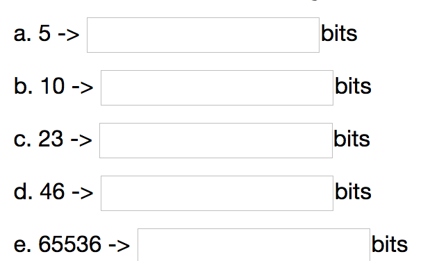 Solved 5. For FSMs with the following numbers of states, | Chegg.com