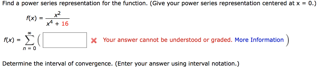 Solved Find a power series representation for the function. | Chegg.com
