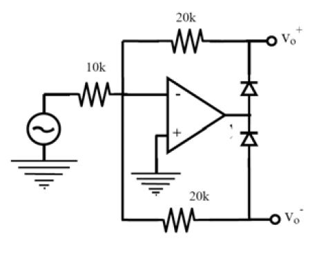 Solved What is the value of V0- when Vin = -2. (1) 4 (2) | Chegg.com