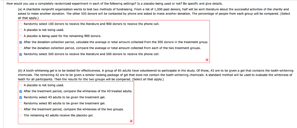 Solved How would you use a completely randomized experiment | Chegg.com