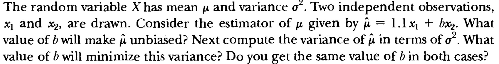 Solved The random variable X has mean mu and variance sigma | Chegg.com