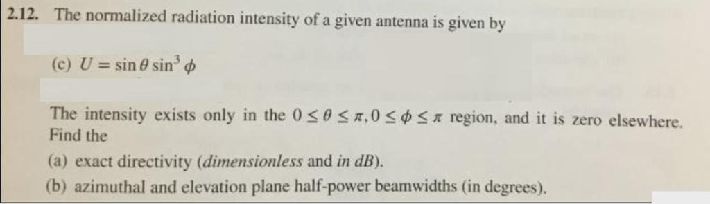 Solved Plot calculate the radiation intensity over all space | Chegg.com