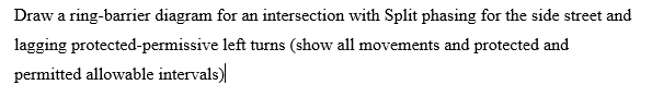 Solved Draw a ring-barrier diagram for an intersection with | Chegg.com