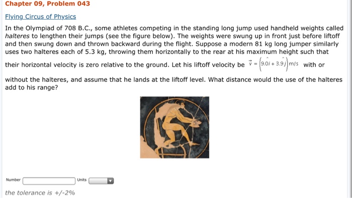 Solved In the Olympiad of 708 B.C., some athletes competing | Chegg.com