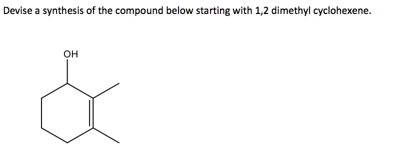 Solved Devise a synthesis of the compound below starting | Chegg.com