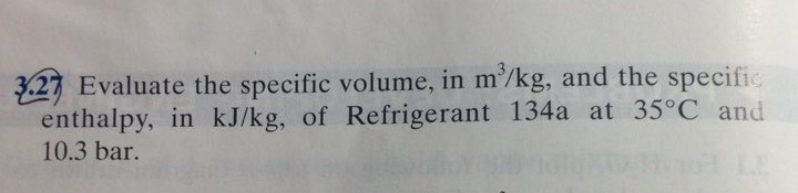 Solved Evaluate the specific volume, in m^3/kg, and the | Chegg.com