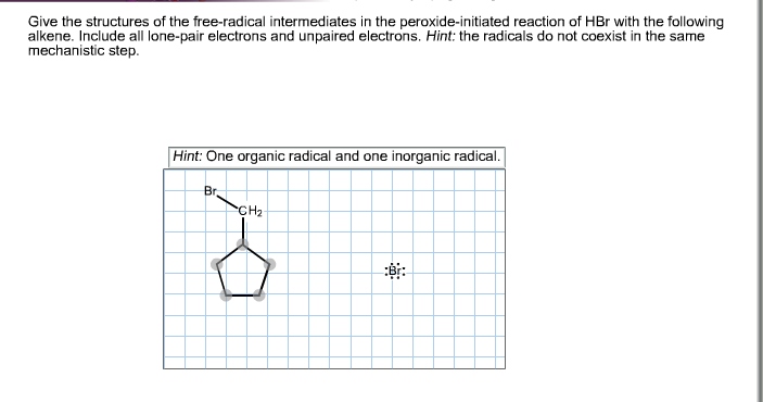 Solved Give the structures of the free-radical intermediates | Chegg.com