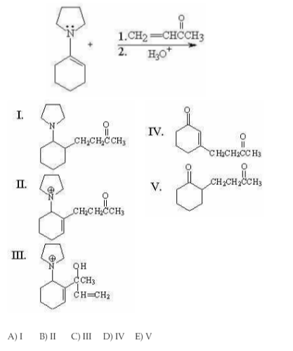 Solved 1 . CH2 =CHCCH3 2. H,O I. IV. H2CH2CCH3 CH3 CH=CH2 | Chegg.com