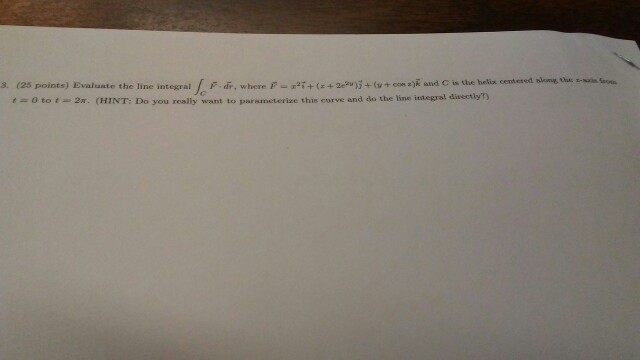 Solved Evaluate the line integral integral_C F^vector middot | Chegg.com
