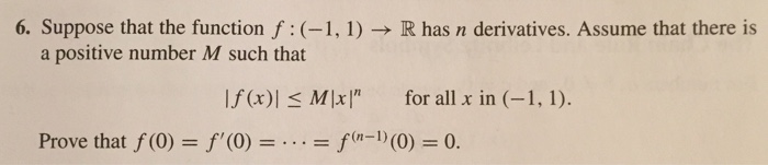 Solved Suppose that the function f: (-1, 1) rightarrow R has | Chegg.com