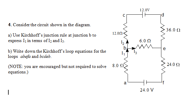 Solved Consider the circuit shown in the diagram. a) Use | Chegg.com
