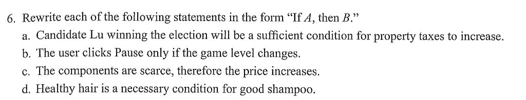 Solved Rewrite each of the following statements in the form | Chegg.com