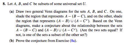 Solved Let P, Q, R, and S be subsets of a universal set U. | Chegg.com