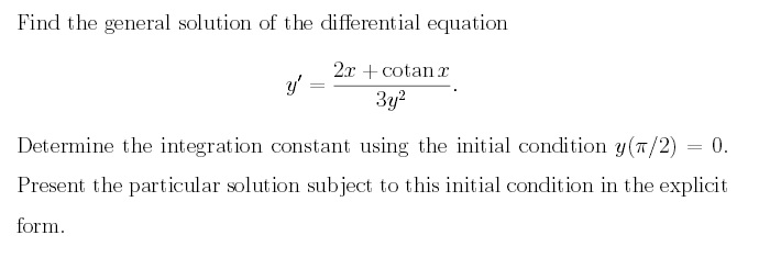 Solved Find the general solution of the differential | Chegg.com