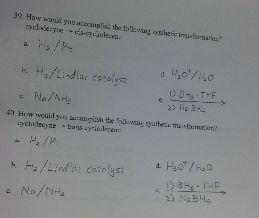 Solved How would you accomplish the following synthetic | Chegg.com