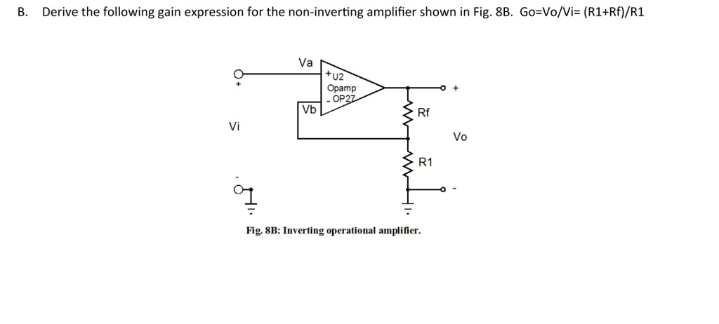 Solved Derive the following gain expression for the | Chegg.com