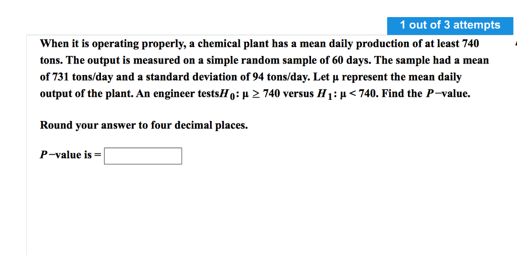 Solved When It Is Operating Properly A Chemical Plant Has A Chegg Solved When It Is Operating Properly A Chemical Plant Has A Chegg