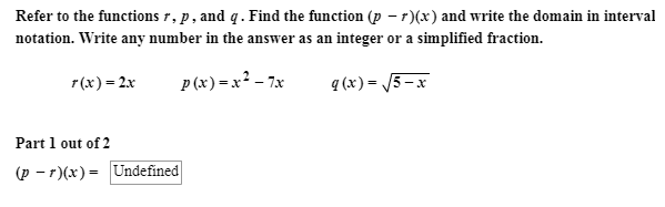 Solved Refer to the functions r, p, and q. Find the function | Chegg.com Solved Refer to the functions r, p, and q. Find the function | Chegg.com