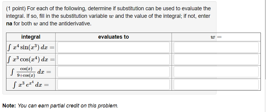 Solved For each of the following, determine if substitution | Chegg.com