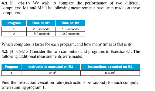 Solved 4.1 151 We wish to compare the performance of | Chegg.com