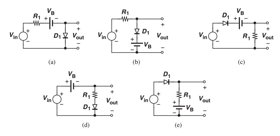 Solved Plot the input/output characteristics of the circuits | Chegg.com